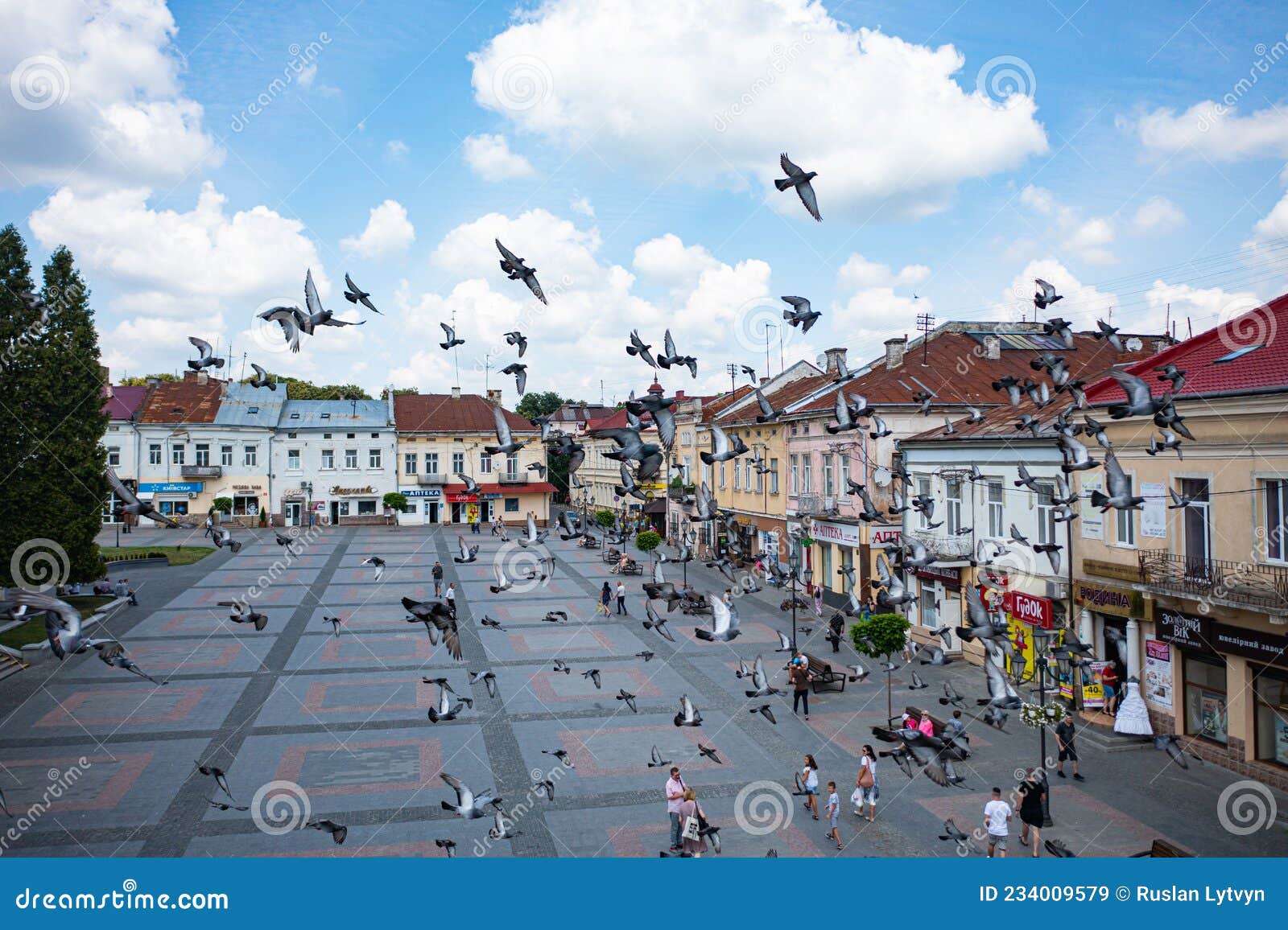 Market Square in Drohobych, Ukraine Editorial Stock Image - Image of ...
