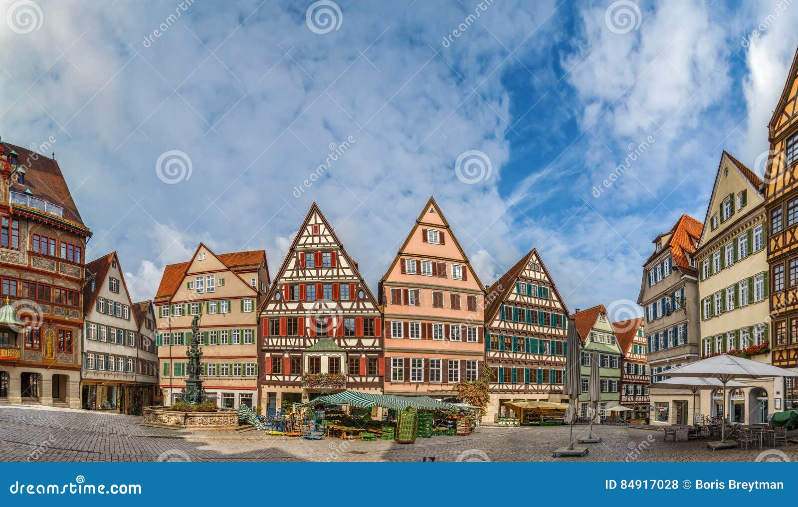 Market Square, Tubingen, Germany Stock Photo - Image of tubingen ...