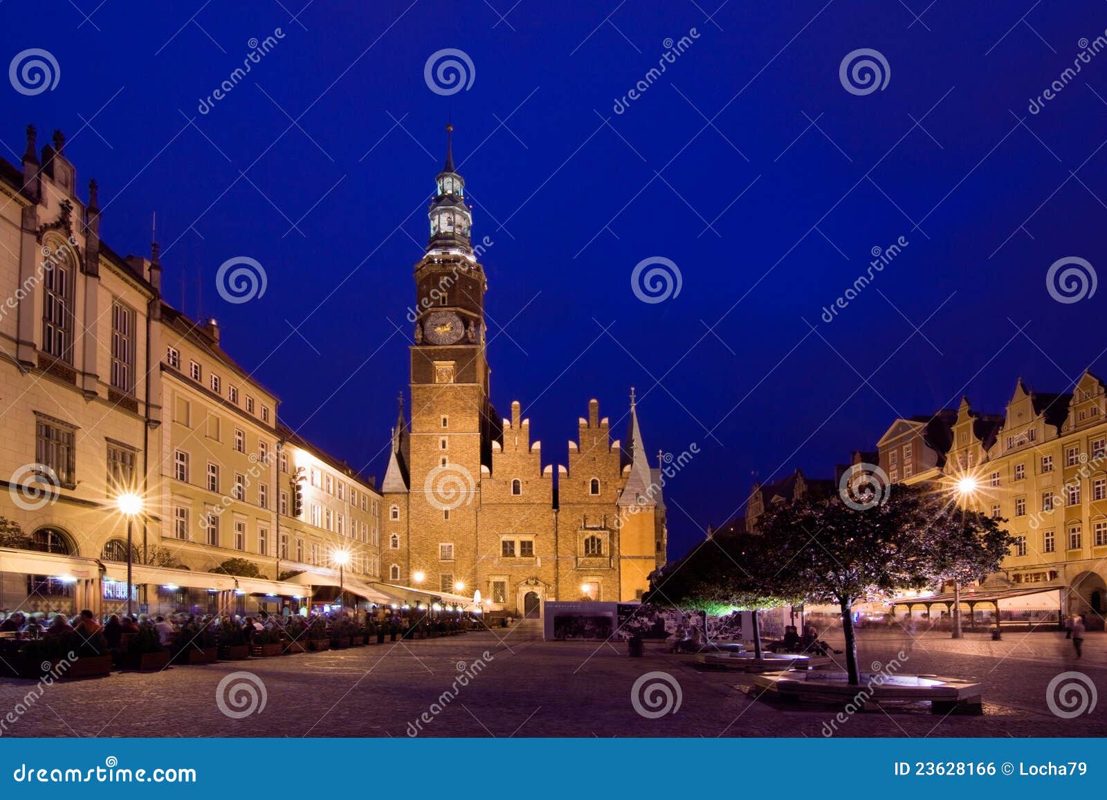 The Market Square, Wroclaw in Poland Editorial Photo - Image of town ...