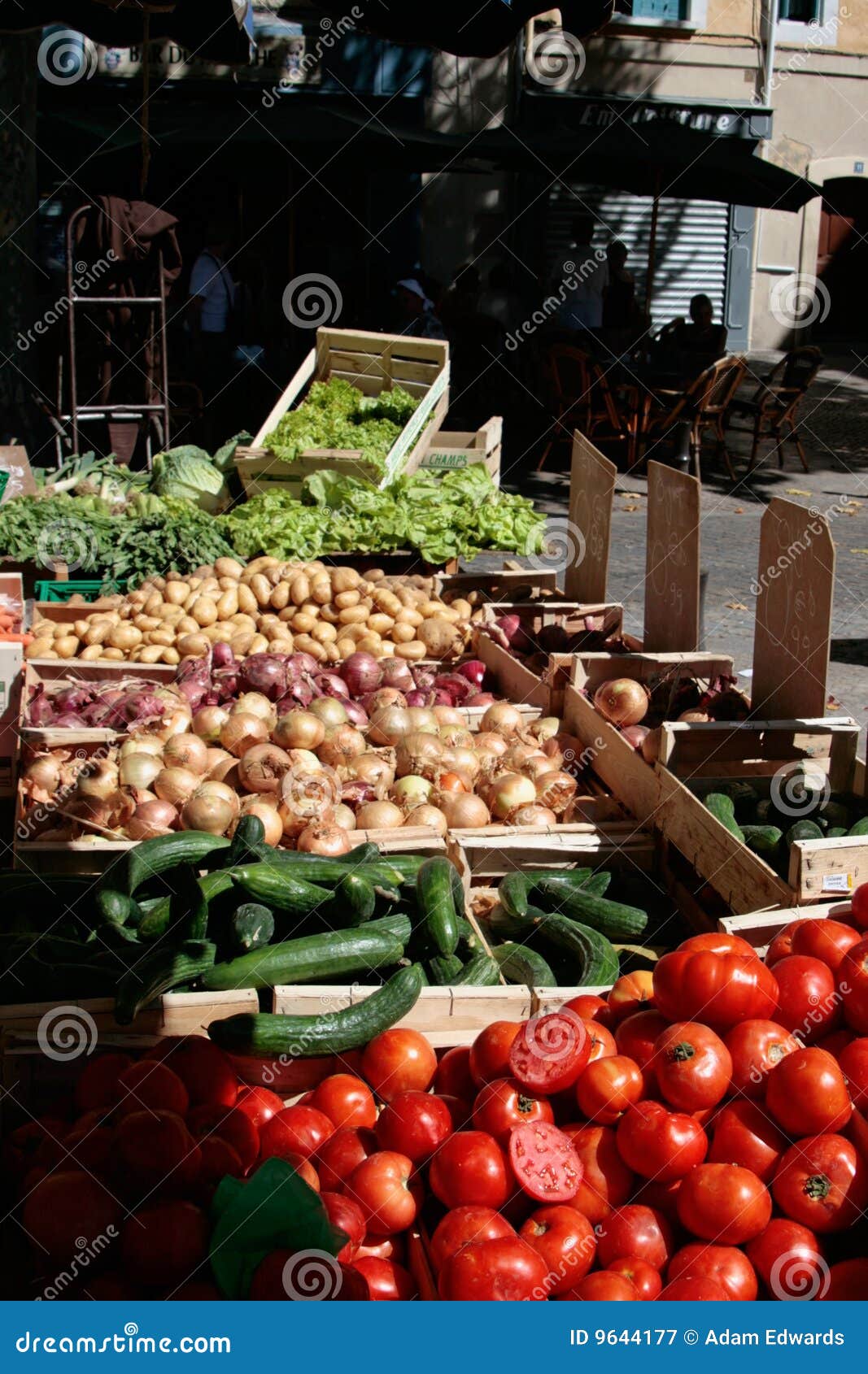 Market Stall of Fresh Fruit and Vegetables Stock Image - Image of ...