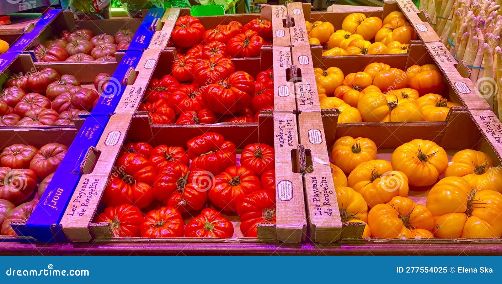 Market Stall with Red Tomatoes Stock Image - Image of tomato ...