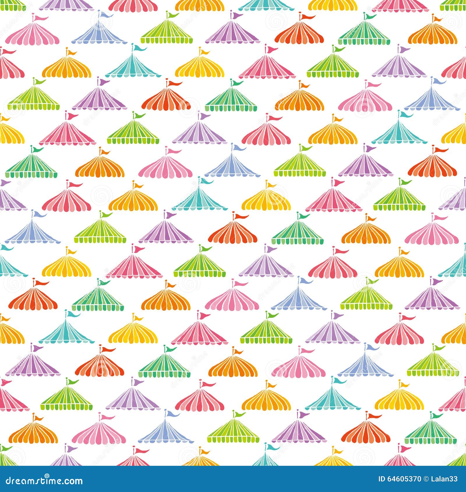 Market Stalls Background. Hand Drawn Illustration. Stock Vector ...