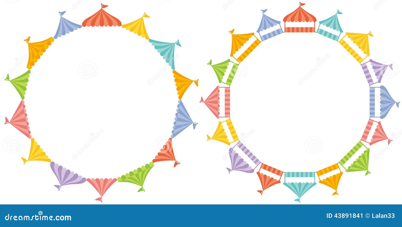 Market stalls circle. stock vector. Illustration of shop - 43891841