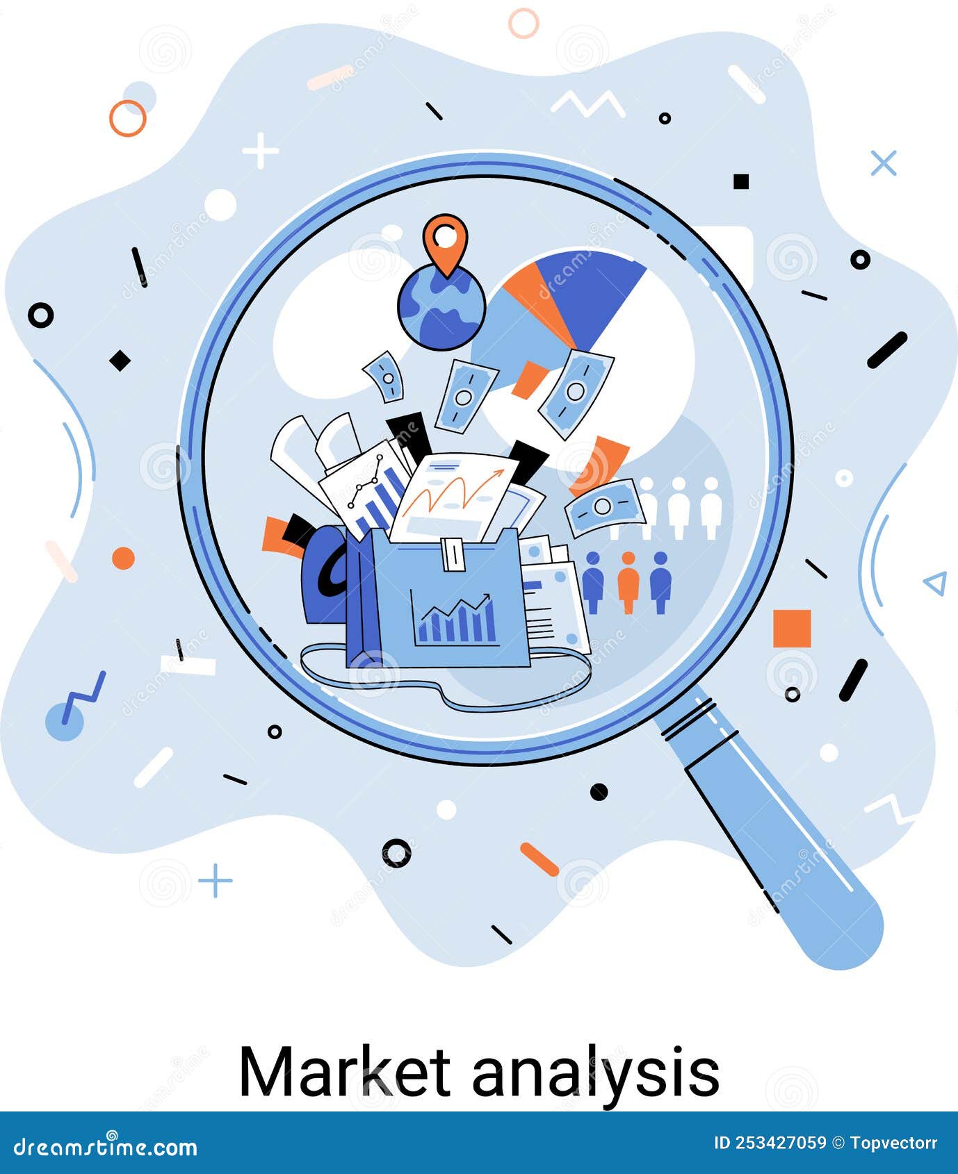 Market Statistics Analysis Marketing Strategy Development. Business ...