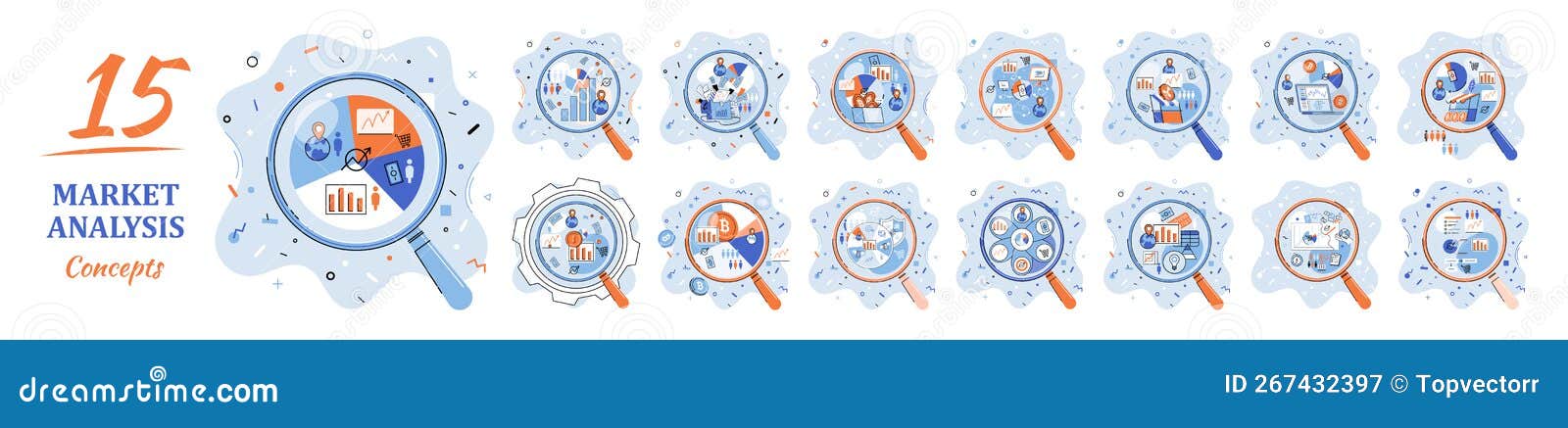 Market Statistics Data Analysis Marketing Strategy Development Metaphor ...