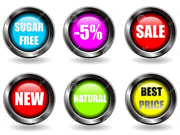 Market sticker set vector stock vector. Illustration of emblem - 11468668