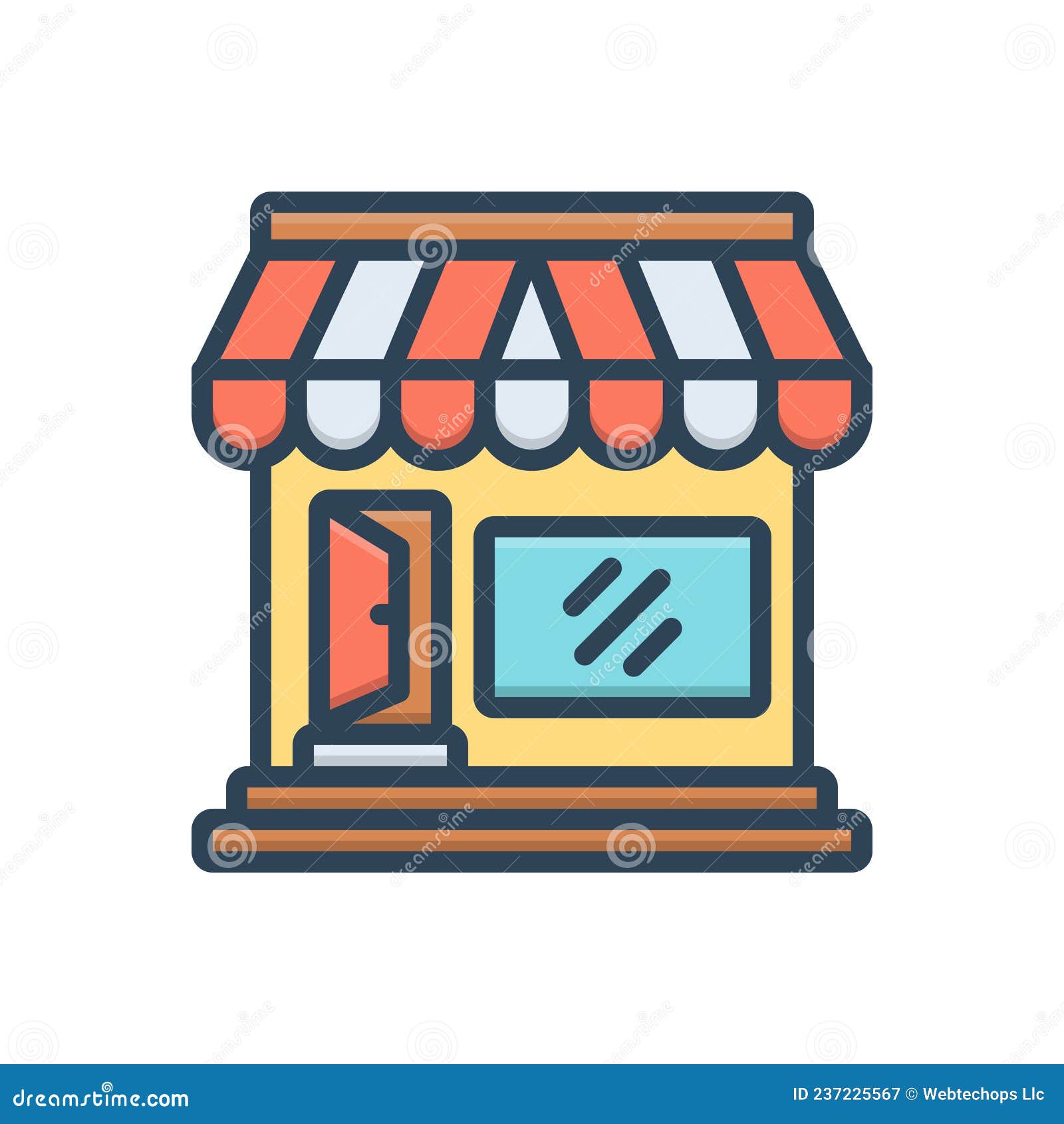 Color Illustration Icon for Market Store, Grocery and Shop Stock ...