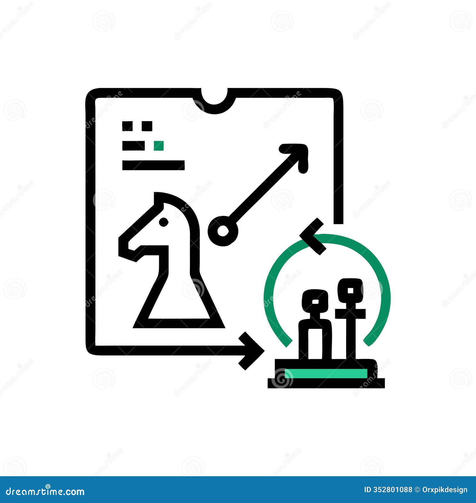 Market Strategy Development Icon Stock Vector - Illustration of ...