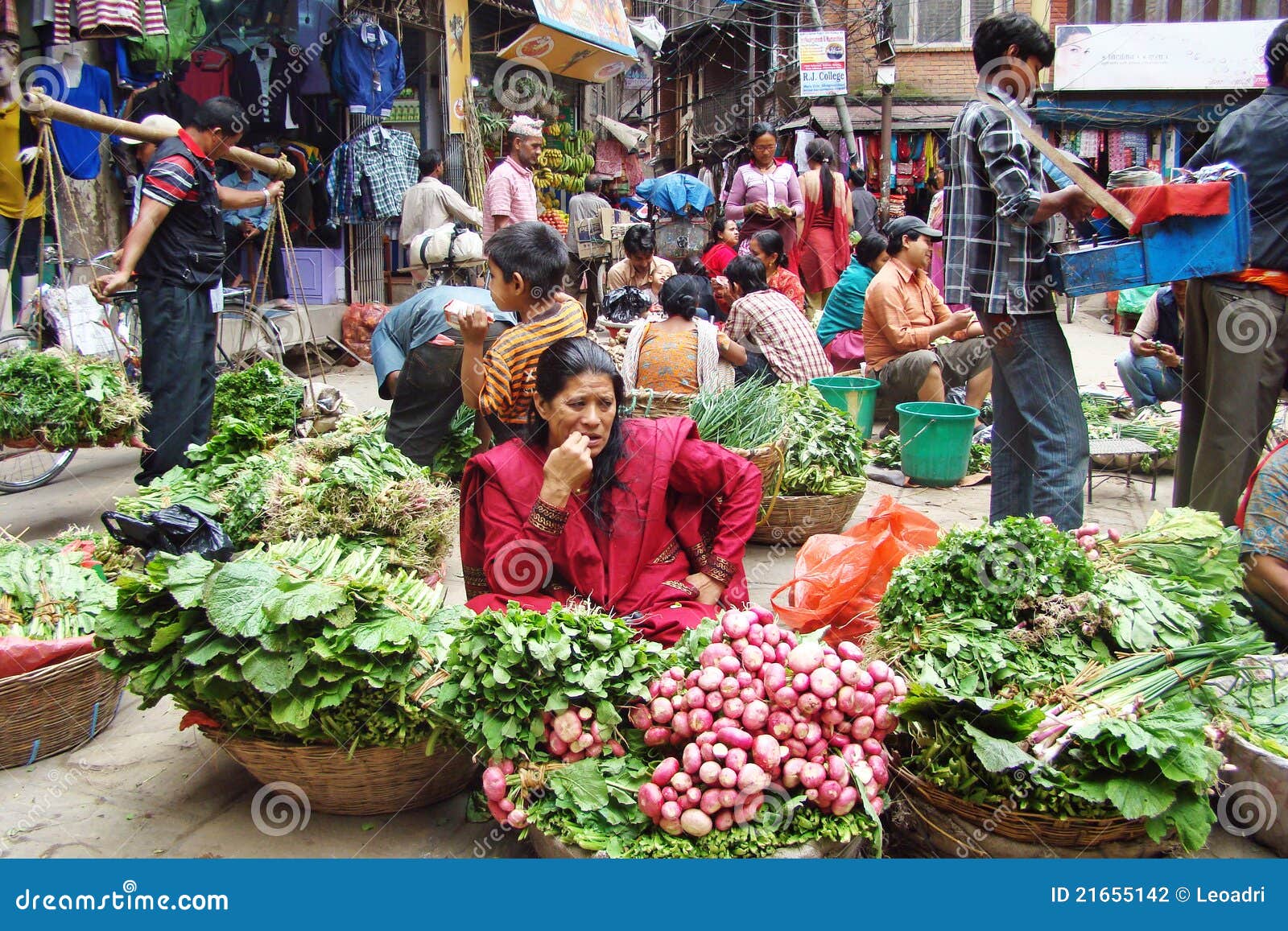 Market on the street editorial photography. Image of carry - 21655142