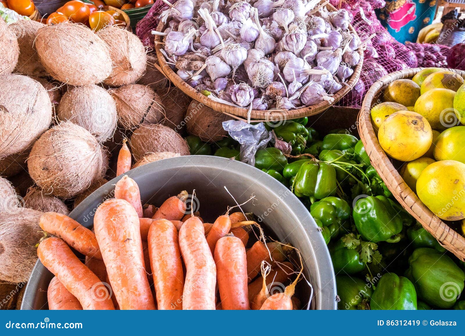 Market Table Full of Vegetables Stock Image - Image of coriander ...