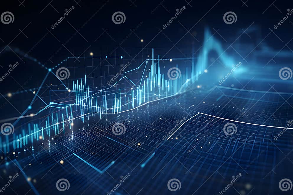 Market Technology Graph. Generative AI Stock Illustration ...