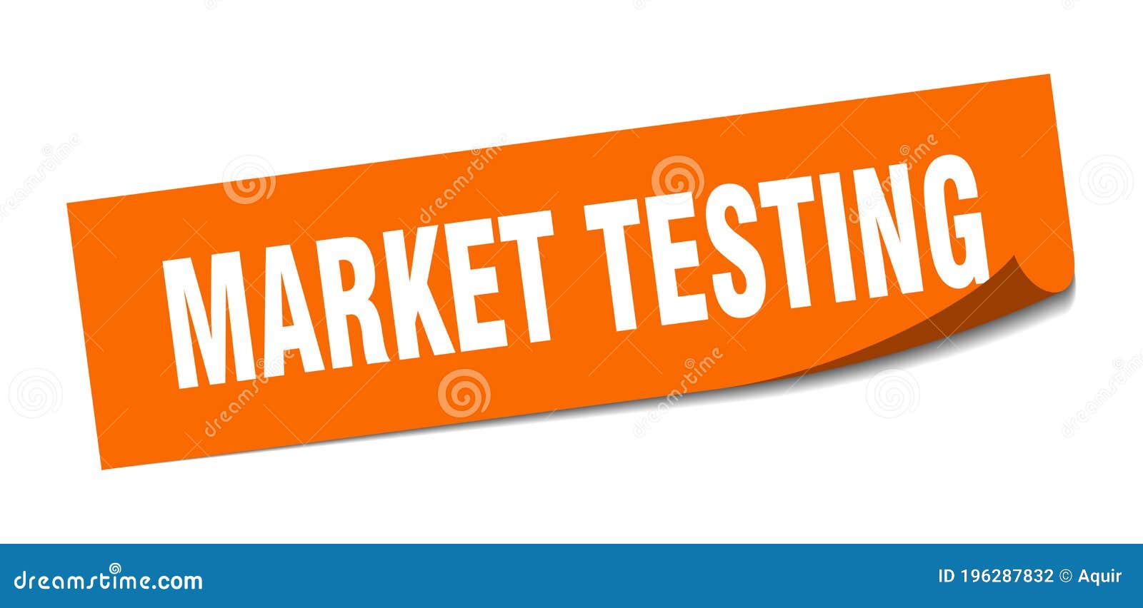 Market Testing Sticker. Square Isolated Label Sign. Peeler Stock Vector ...