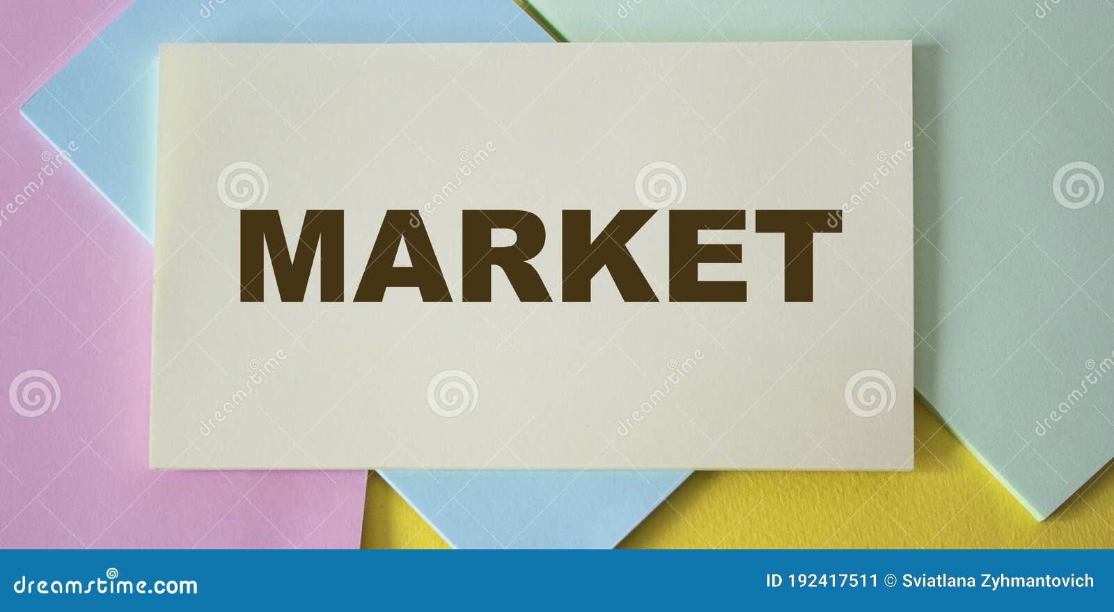 Market Text on Color Sticker Stock Image - Image of engine, appearance ...