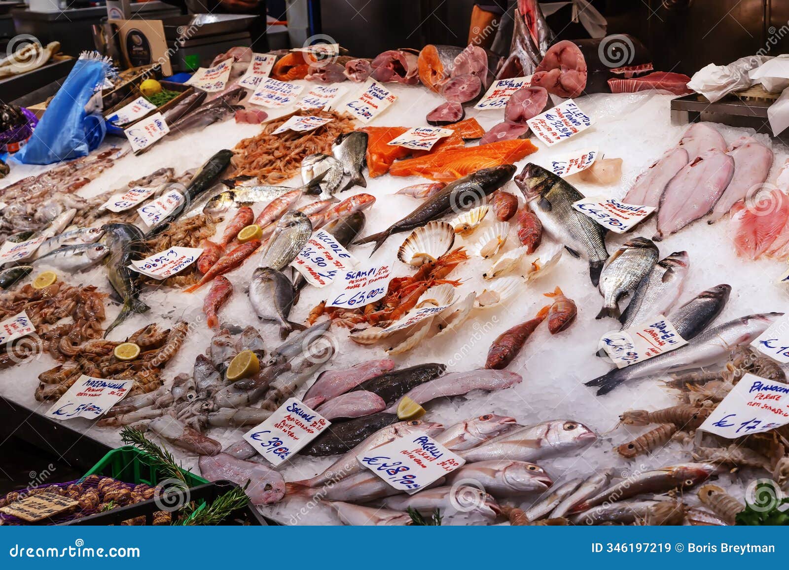 Market Window Display in Genoa, Italy Stock Image - Image of interior ...