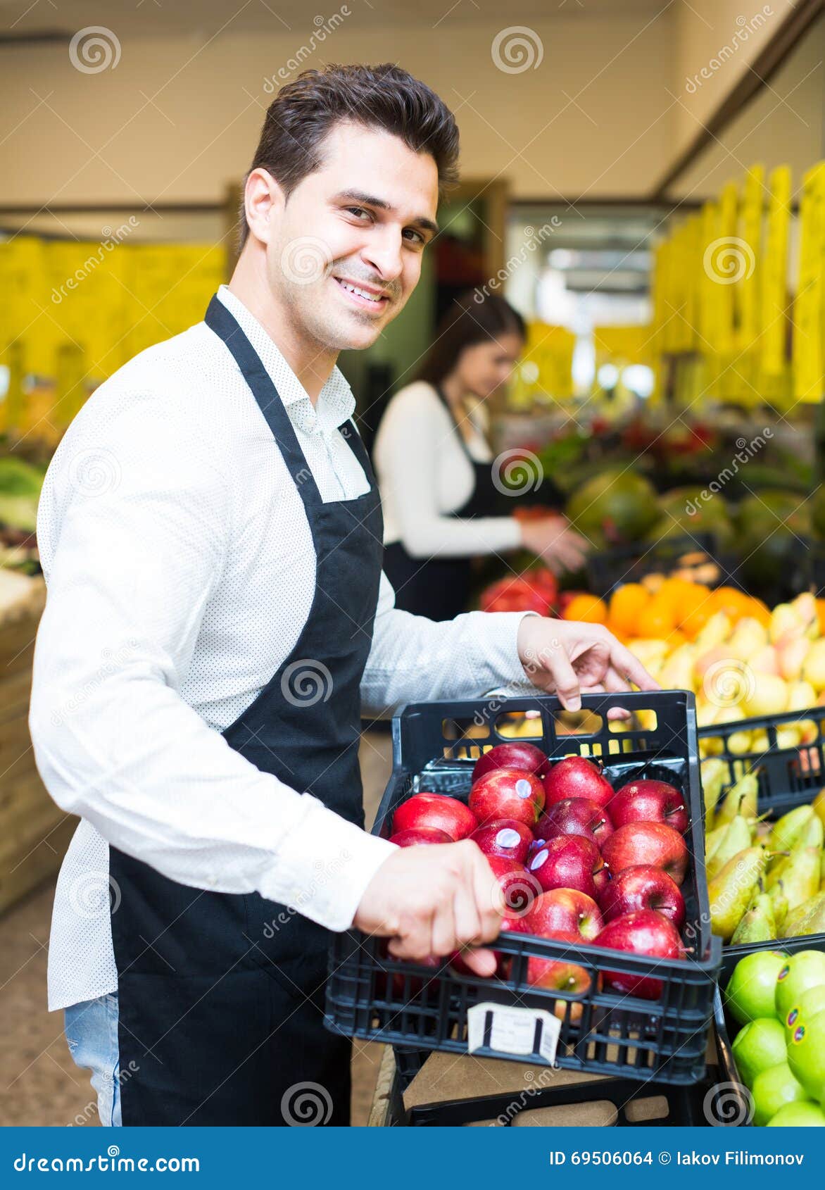 Market Workers with Assortment Stock Photo - Image of russian, male ...