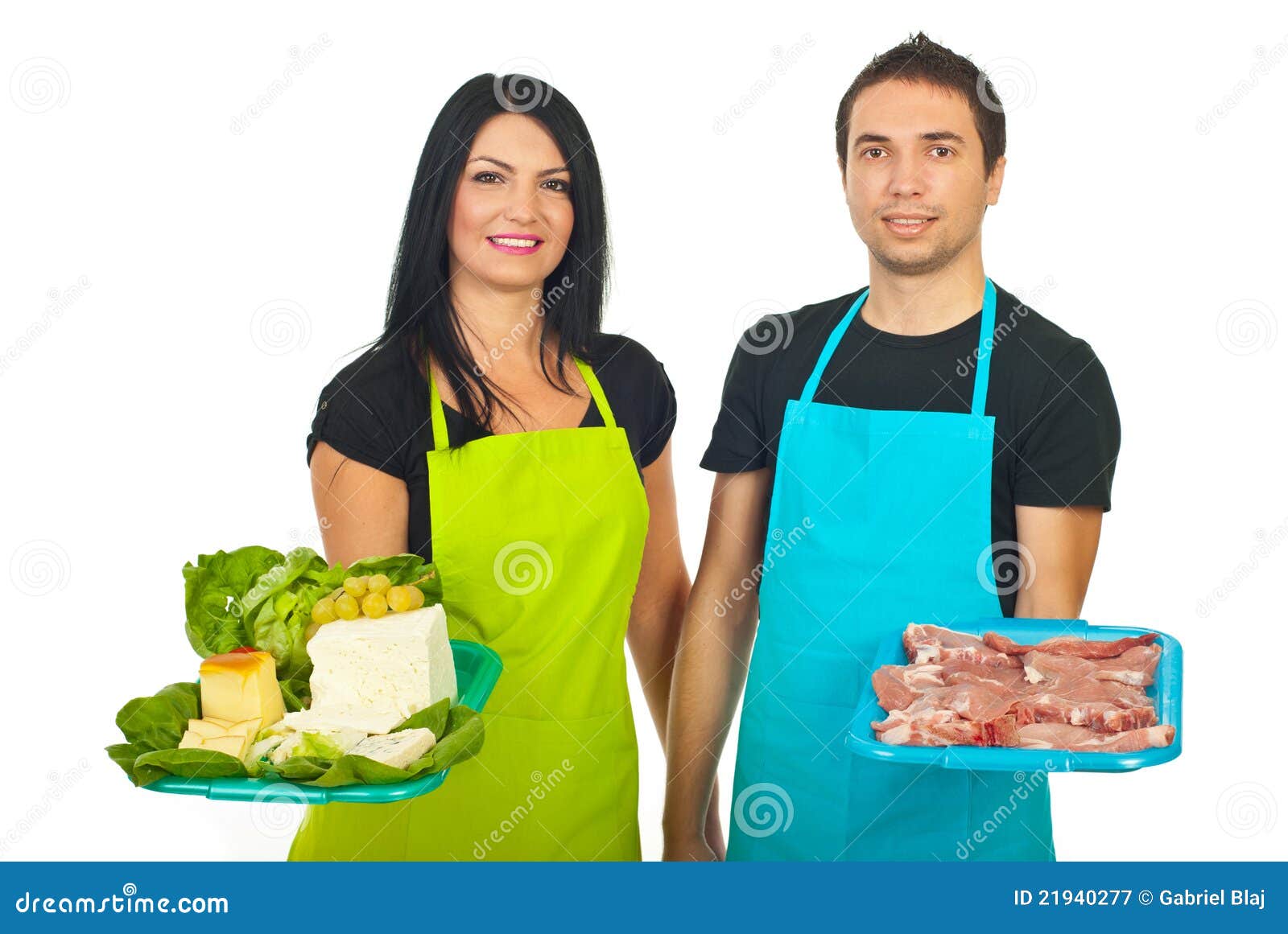 Market Workers Offering Products Stock Image - Image of beauty, fresh ...
