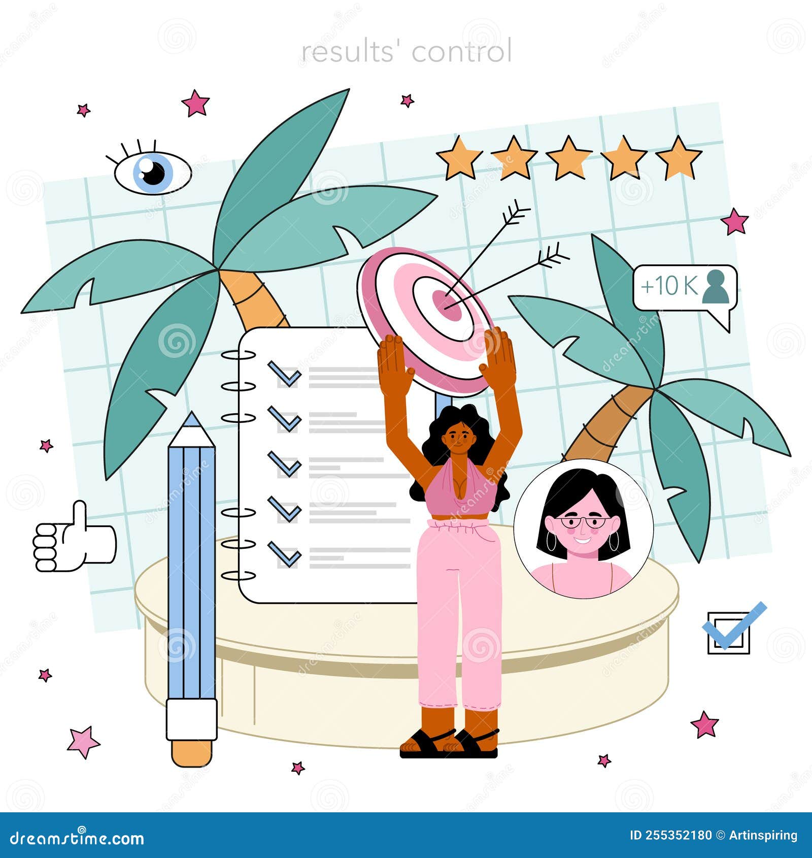 Marketer. Product Launching and Promotion Stock Vector - Illustration ...