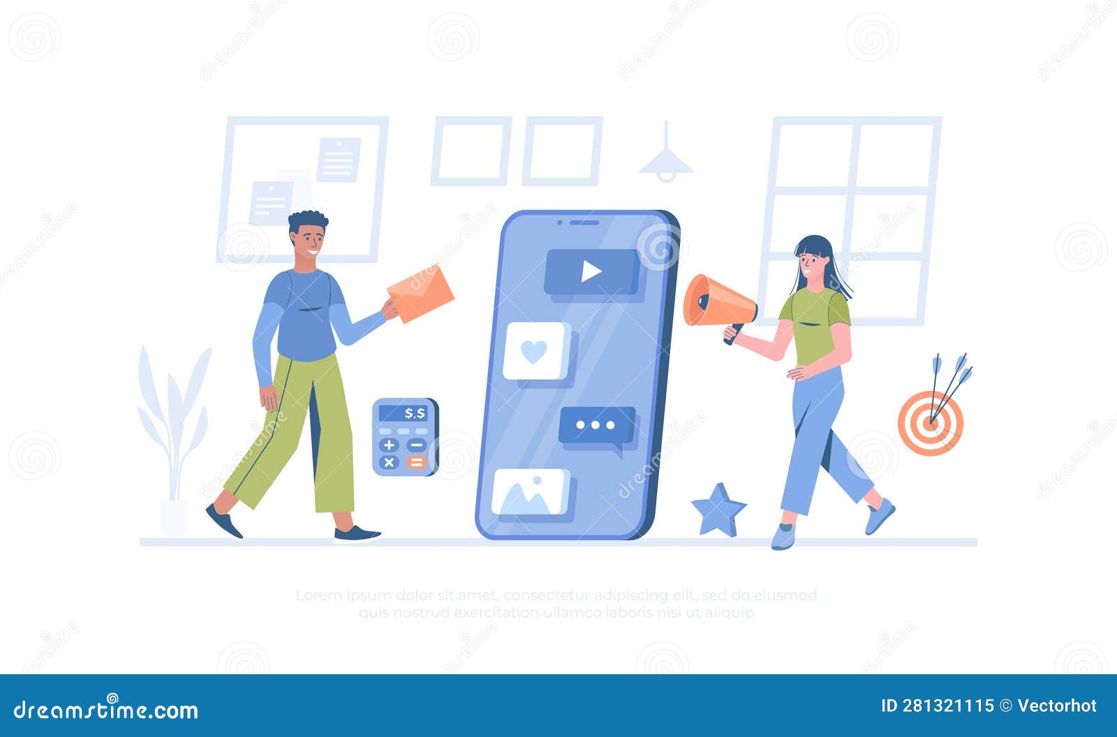 Marketers Working on Content Strategy. Digital Marketing. Management ...