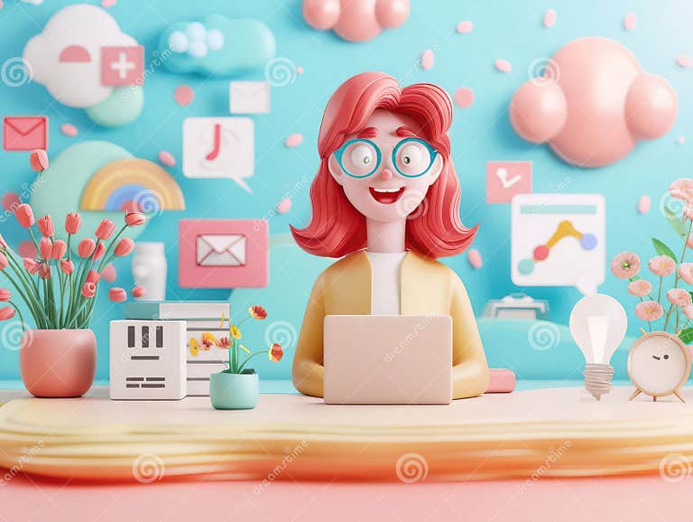 Marketing Automation, AIpowered Campaigns, 3D Illustration, Efficient ... Marketing Automation, AIpowered Campaigns, 3D Illustration, Efficient ...