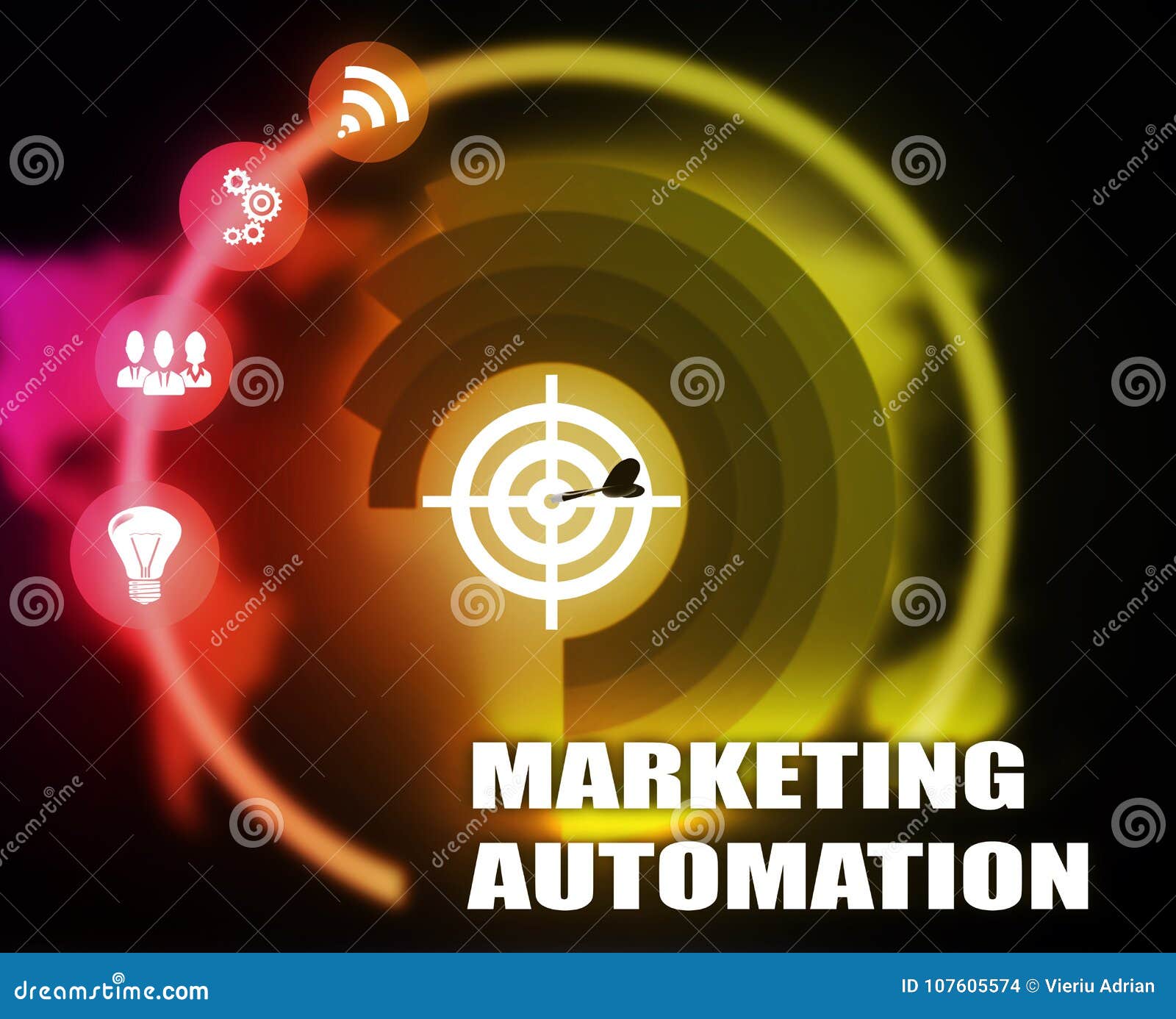 Marketing Automation Concept Plan Graphic Stock Illustration ...