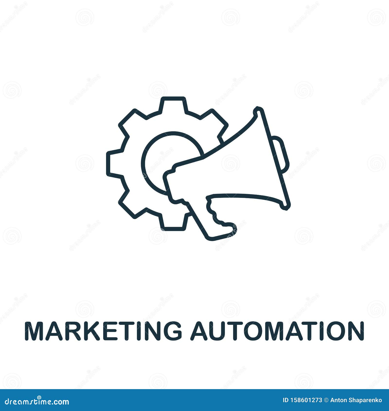 Marketing Automation Outline Icon Thin Line Concept Element From Crm