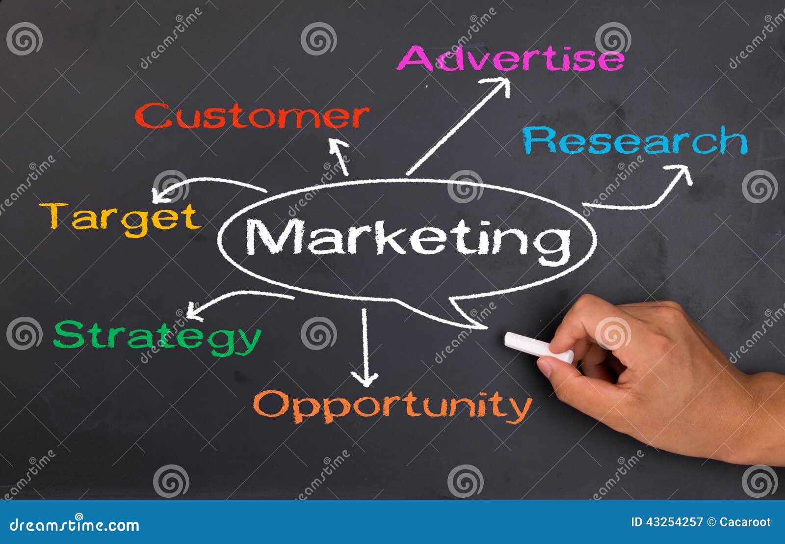 Marketing brainstorm graph stock image. Image of strategy - 43254257