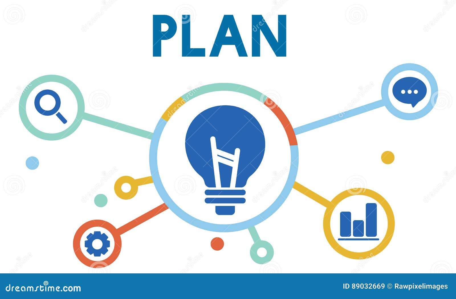 Marketing Business Plan Icon Word Concept Stock Illustration ...