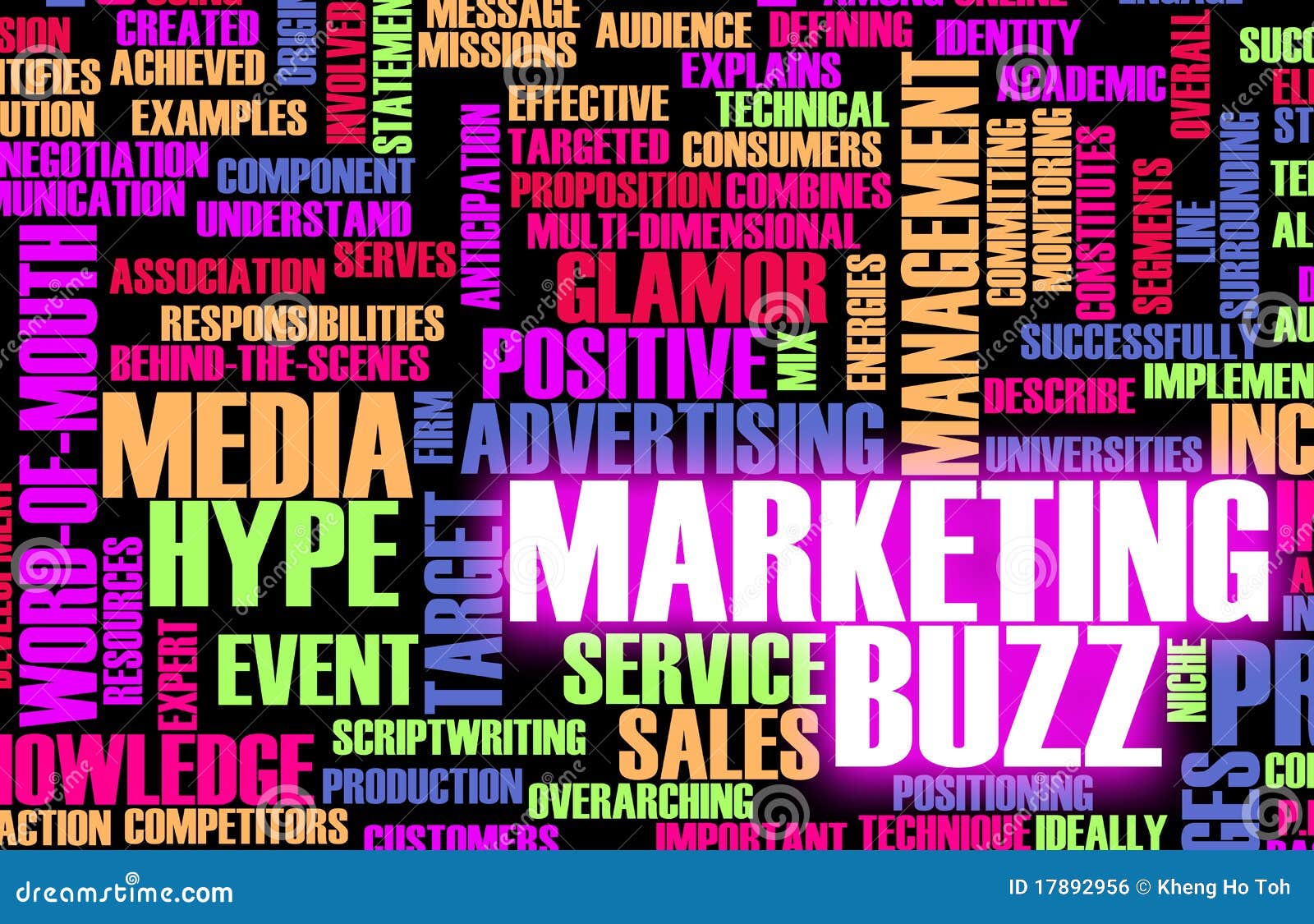 Marketing Buzz stock illustration. Illustration of consumer - 17892956