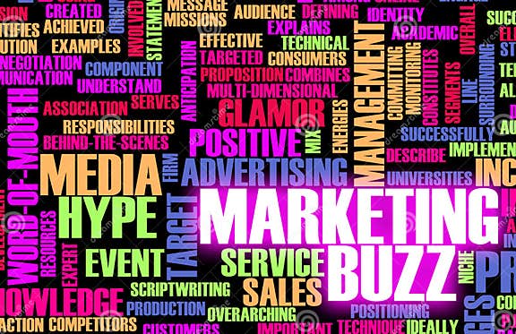 Marketing Buzz stock illustration. Illustration of consumer - 17892956
