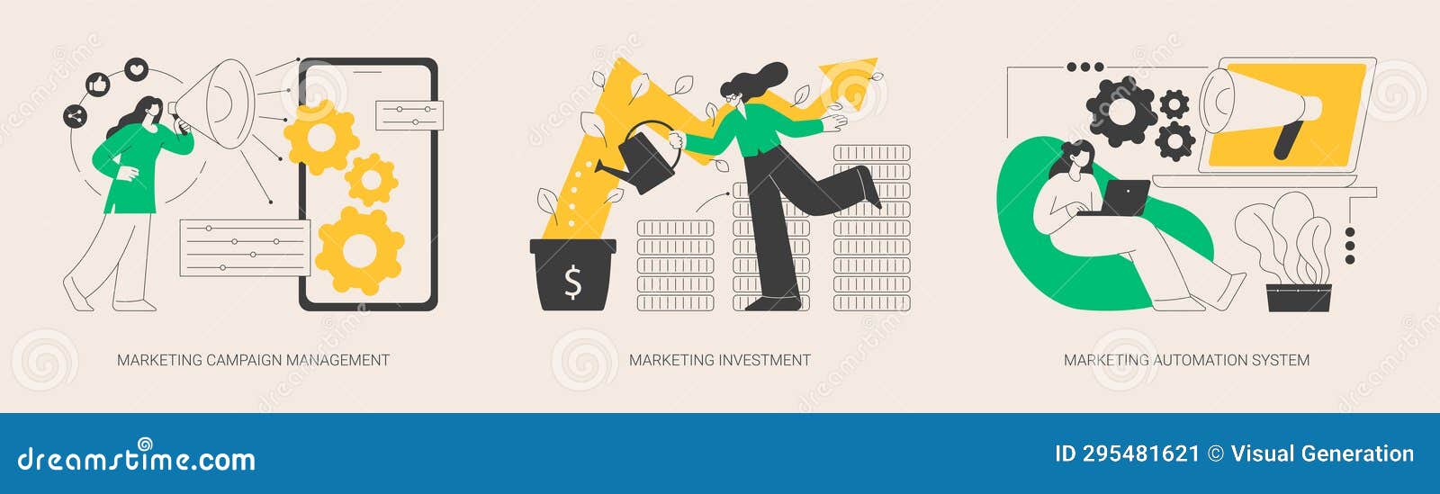 Marketing Campaign Management Abstract Concept Vector Illustrations ...