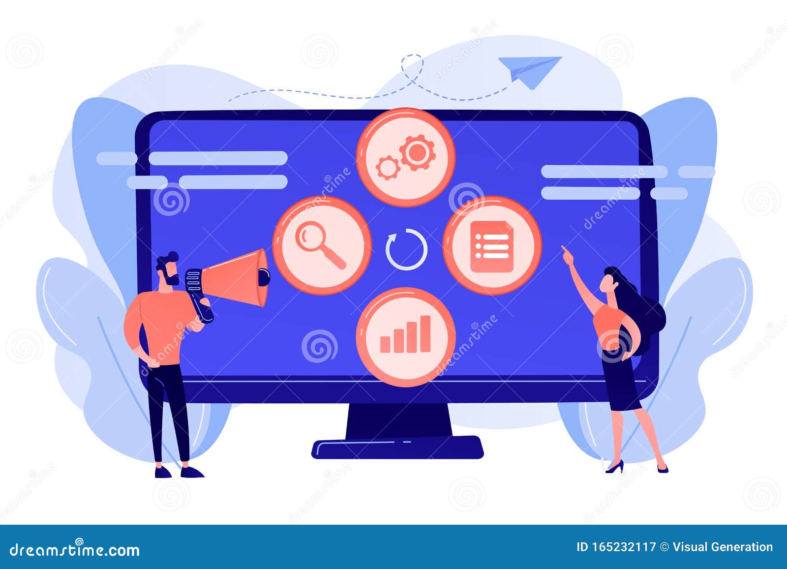 Marketing Campaign Management Concept Vector Illustration. Stock Vector ...