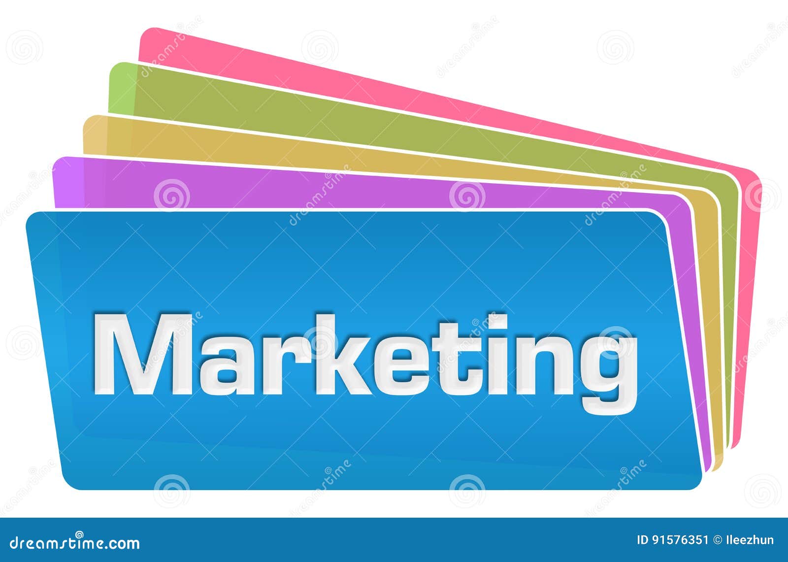 Marketing Colorful Squares Stack Stock Illustration - Illustration of ...