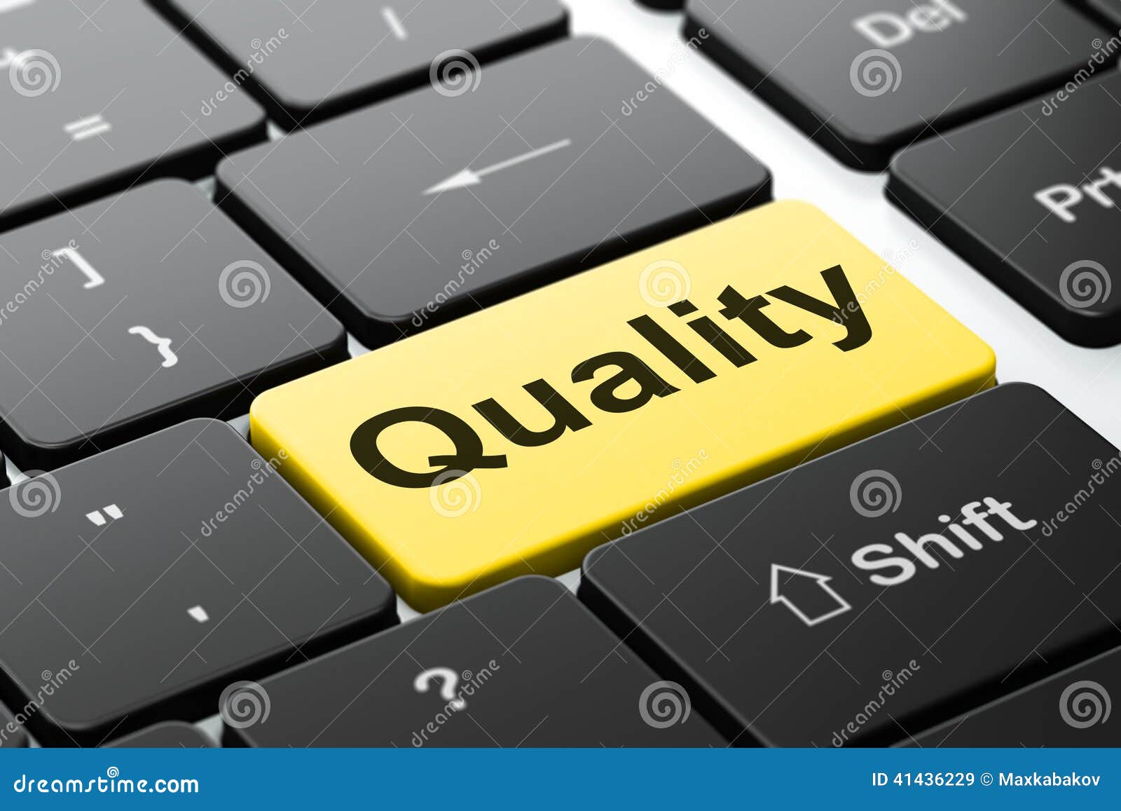 Marketing Concept: Quality on Computer Keyboard Stock Image - Image of ...