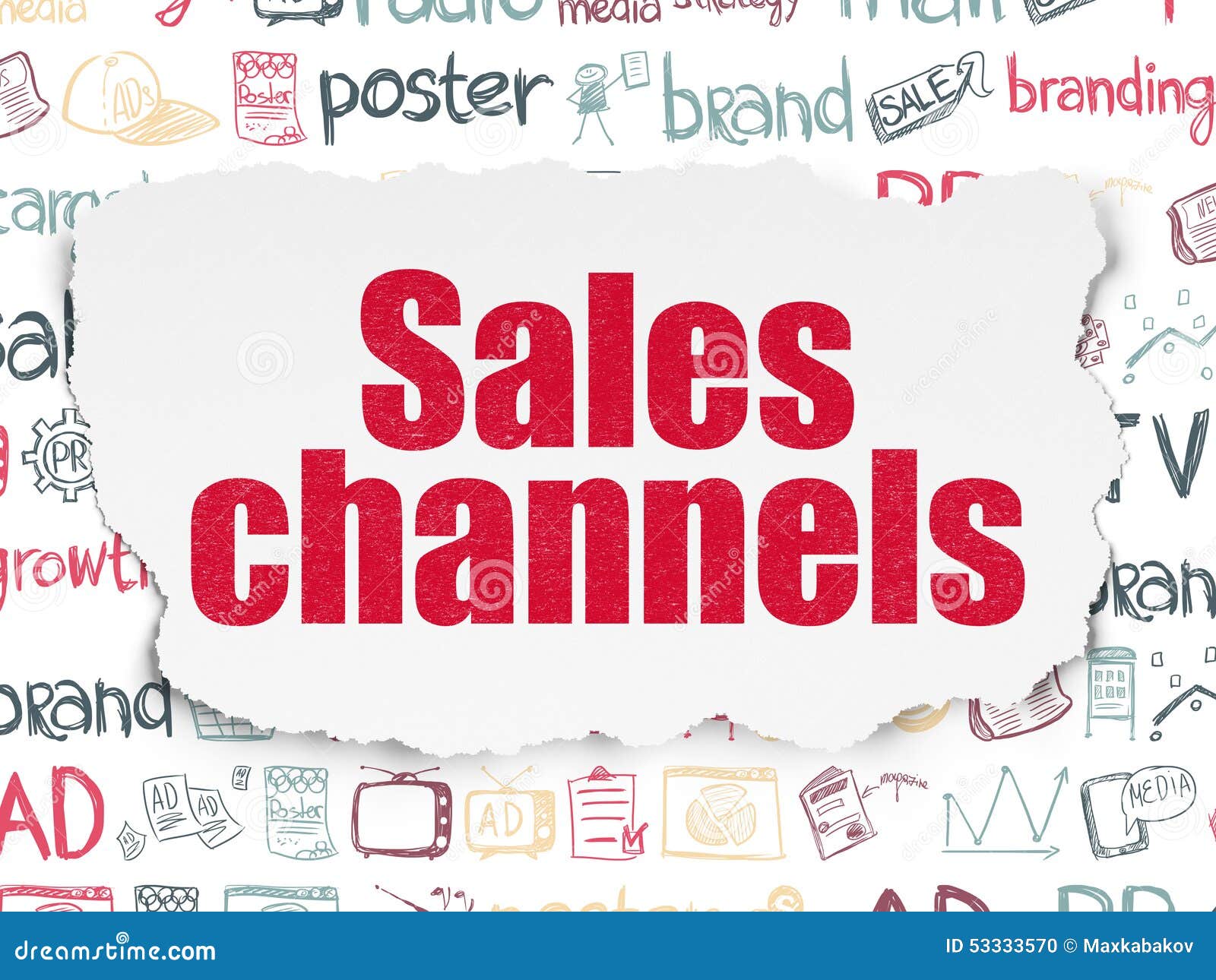 Marketing Concept: Sales Channels On Torn Paper Stock Photography ... Marketing Concept: Sales Channels On Torn Paper Stock Photography ...
