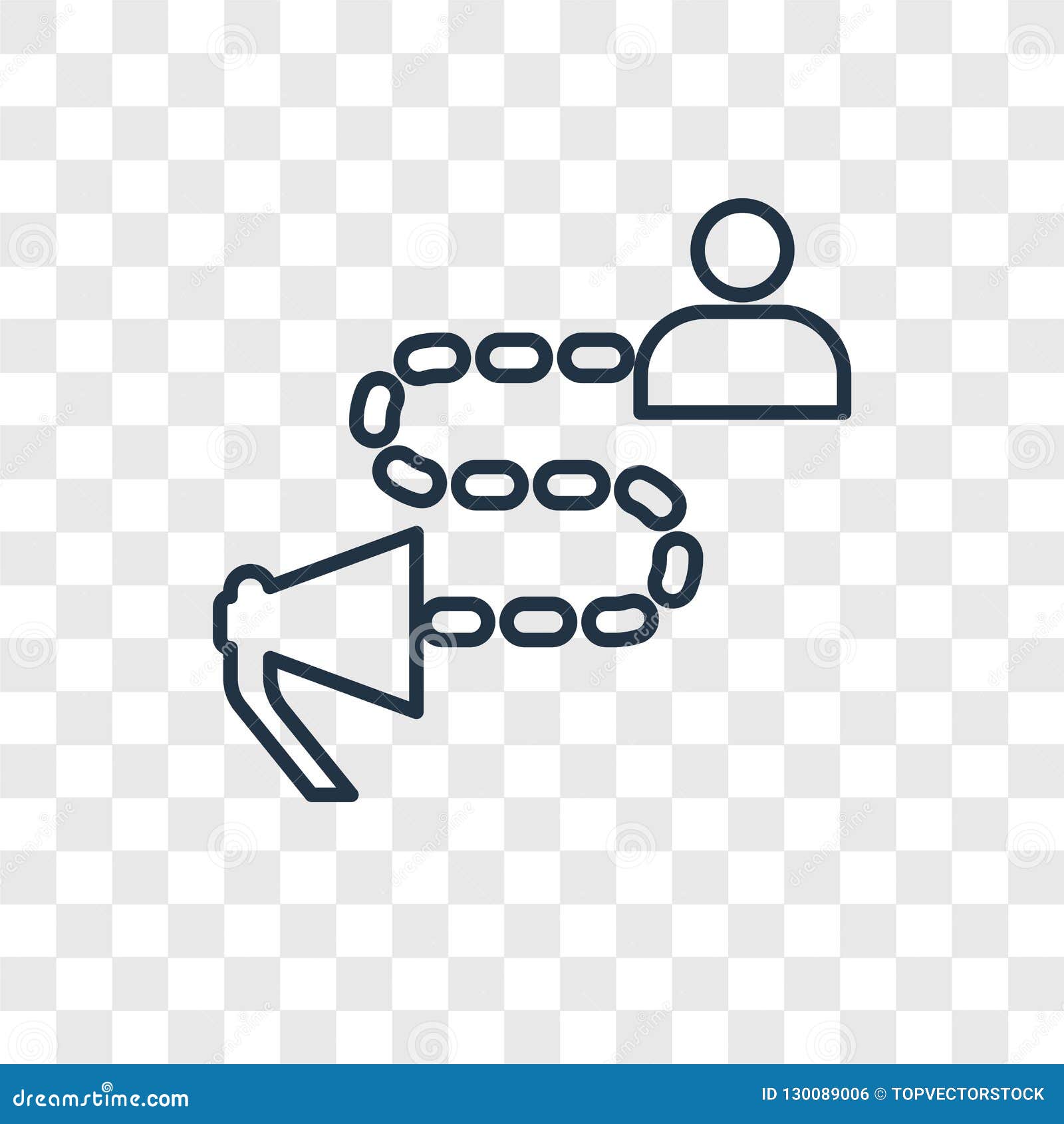 Marketing Concept Vector Linear Icon Isolated on Transparent Background ...