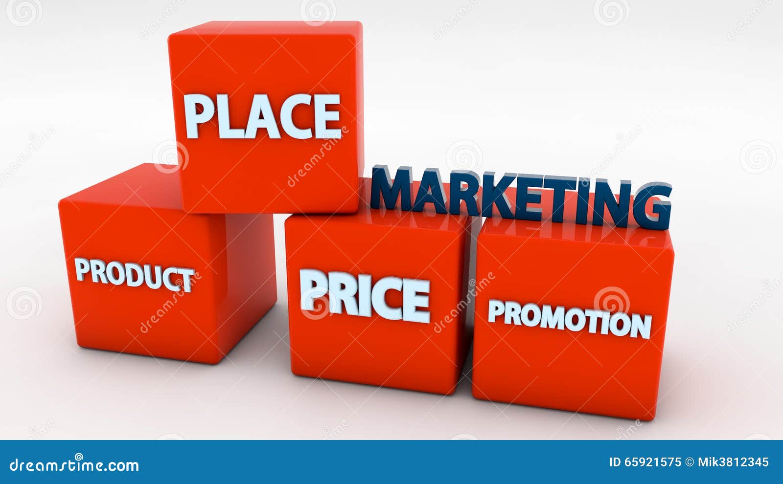 Marketing Concepts and Cubes Stock Illustration - Illustration of ...