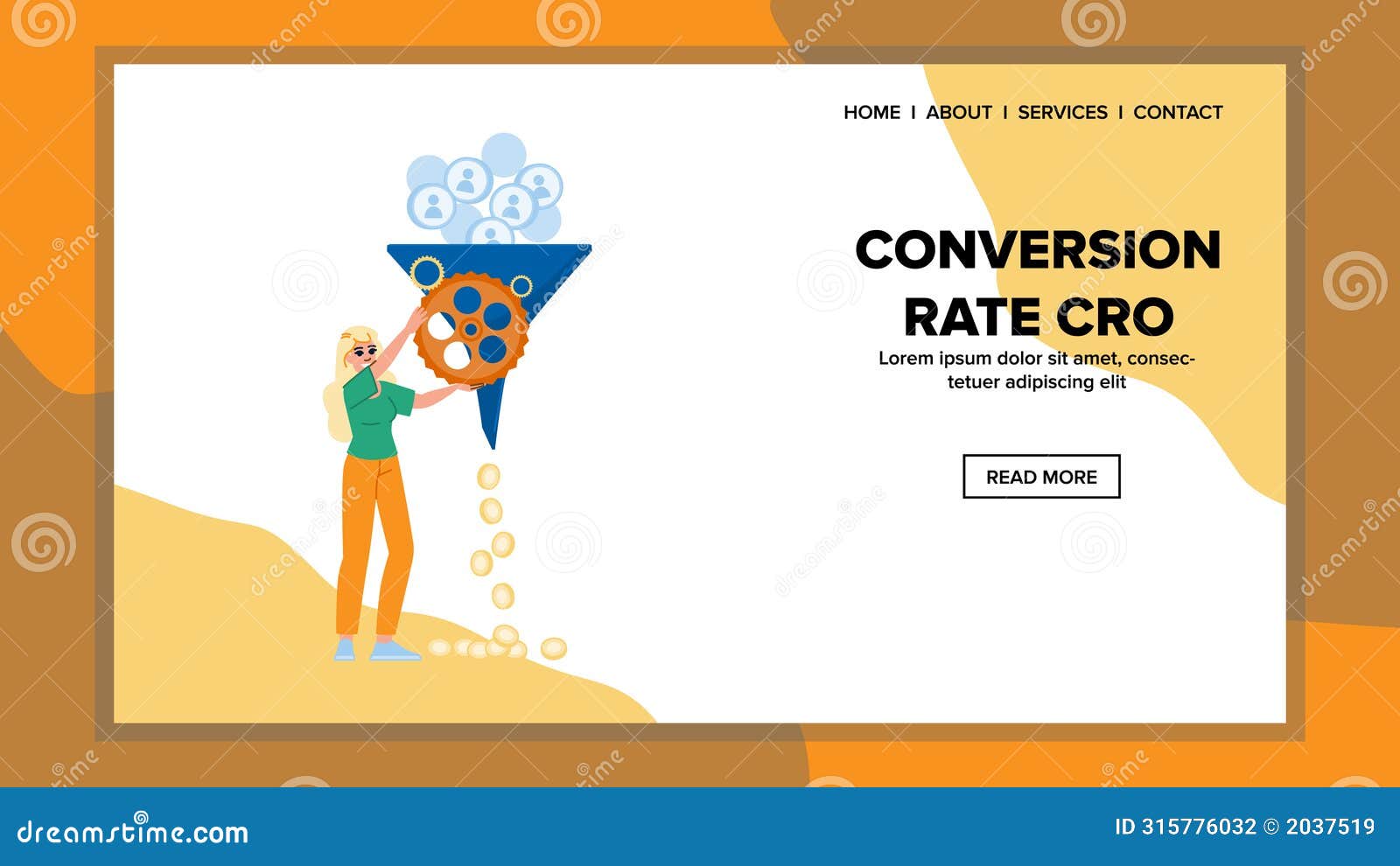 Marketing Conversion Rate Cro Vector Stock Vector - Illustration of ...