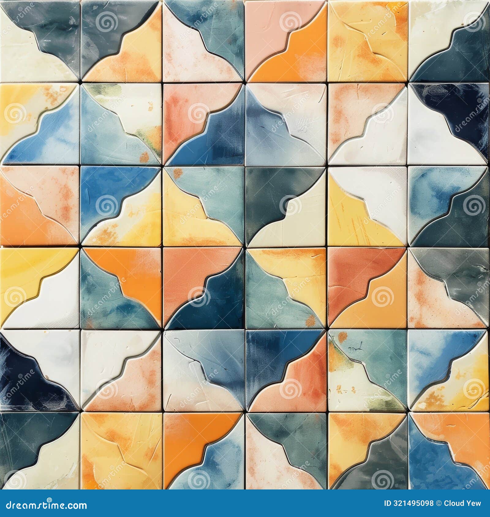 Marketing Design Concept with a Tiled Pattern. Stock Illustration ...