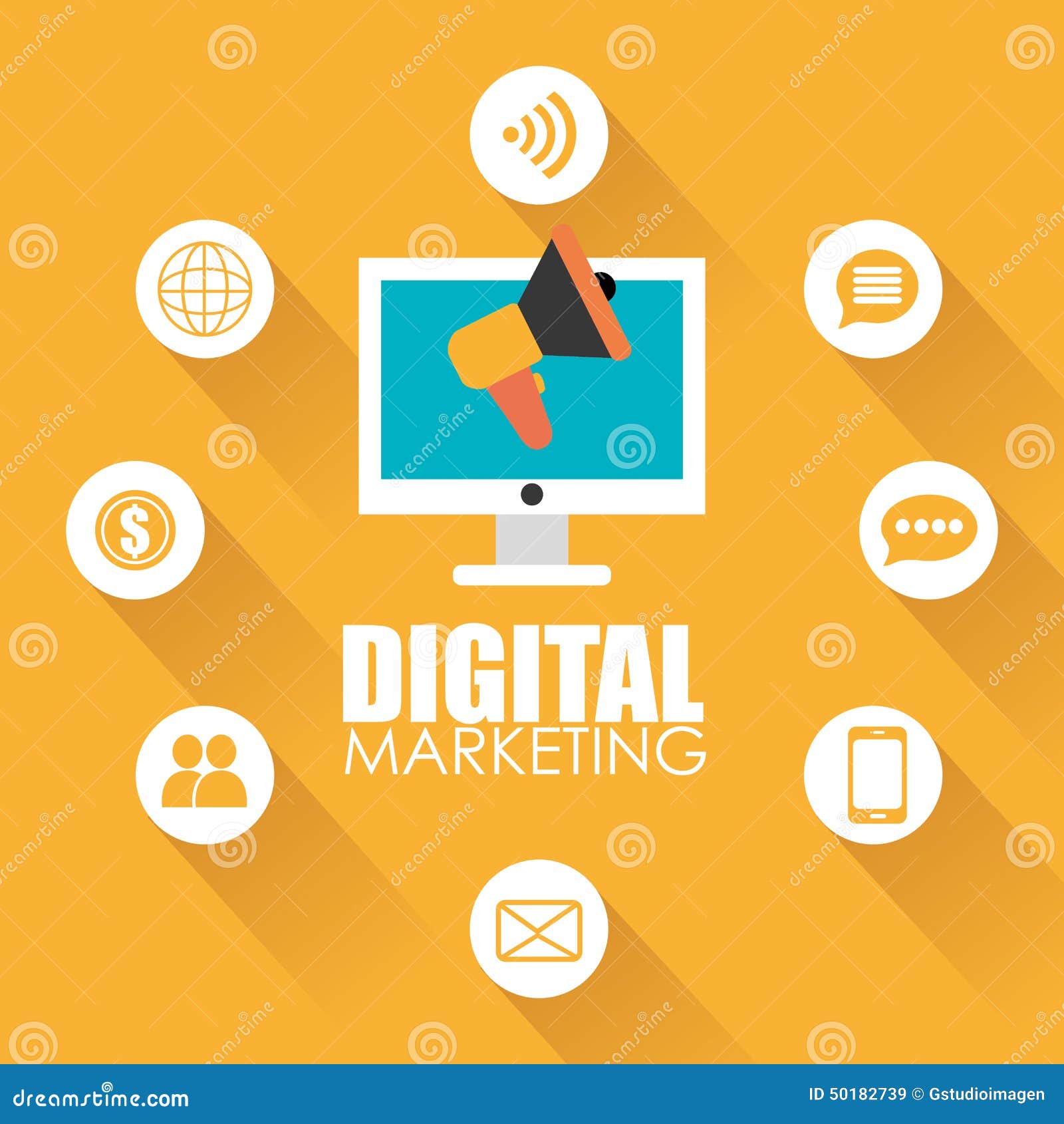 Marketing Design, Vector Illustration. Stock Vector - Illustration of ...