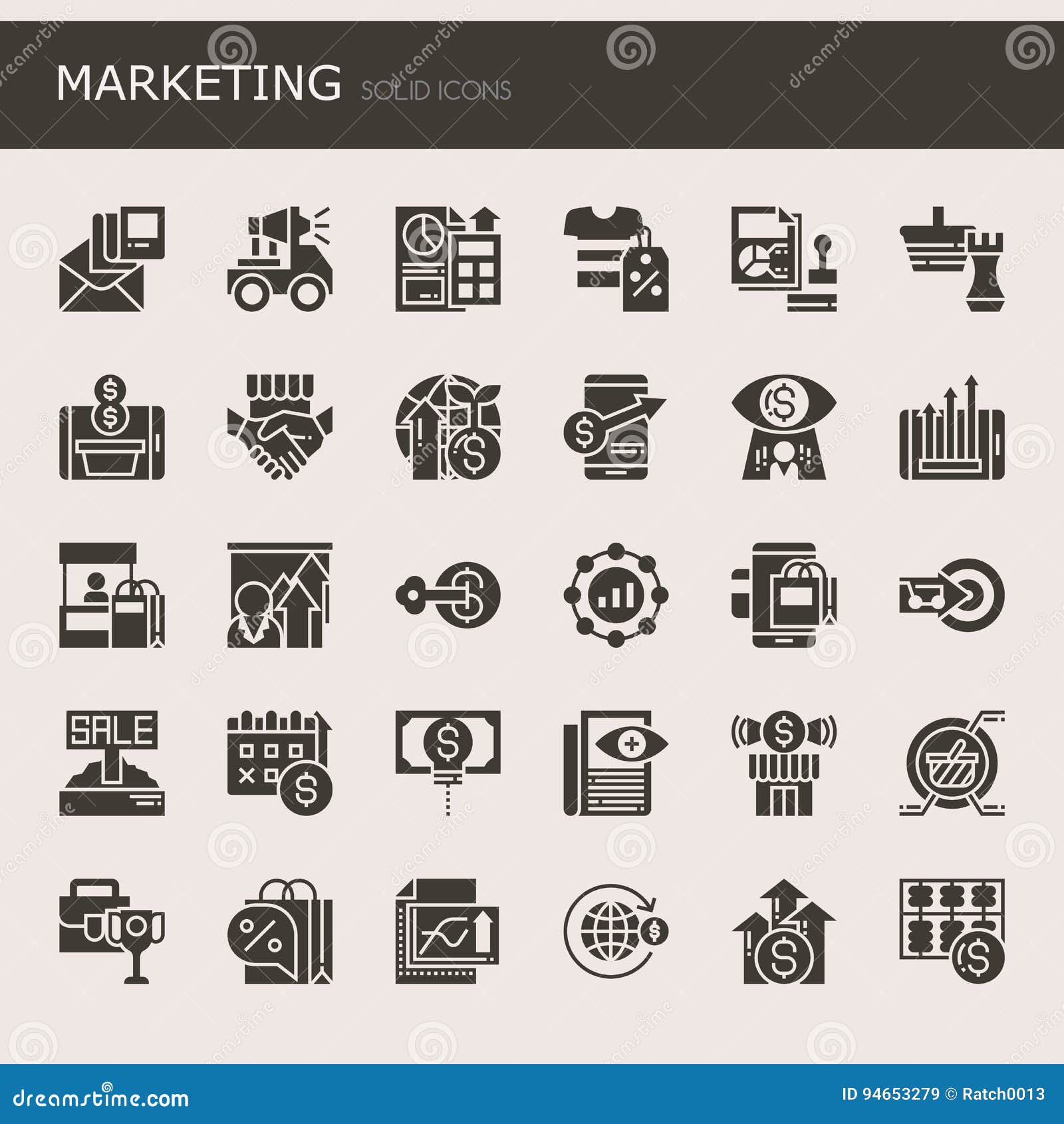 Marketing Elements stock illustration. Illustration of internet - 94653279