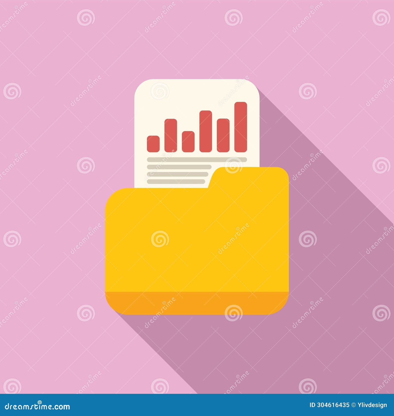 Marketing File Folder Icon Flat Vector. Mobile Claim Stock Illustration ...