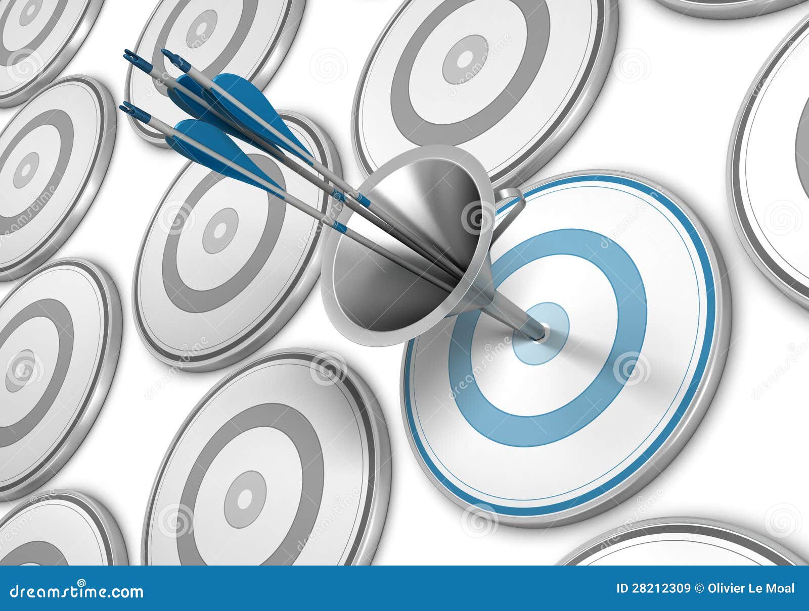 Marketing Funnel, Attract Consumer Concept Stock Illustration ...