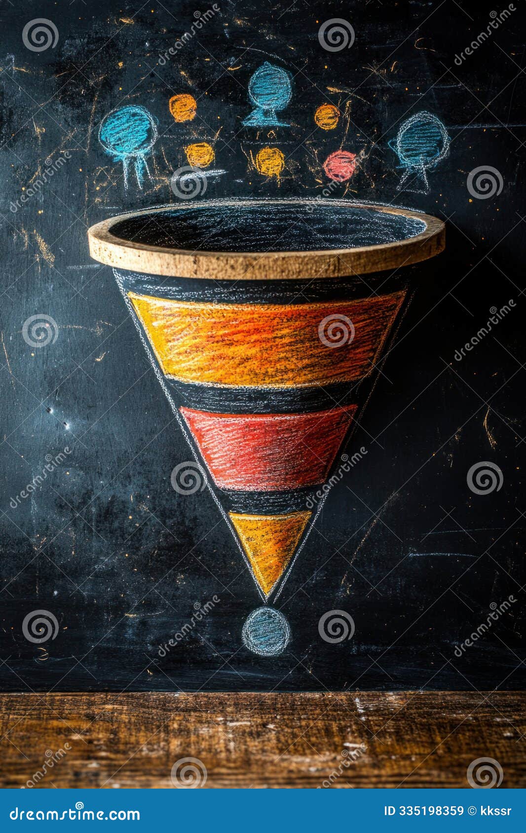 Marketing Funnel, a Visual Display of a Marketing Funnel on a ...