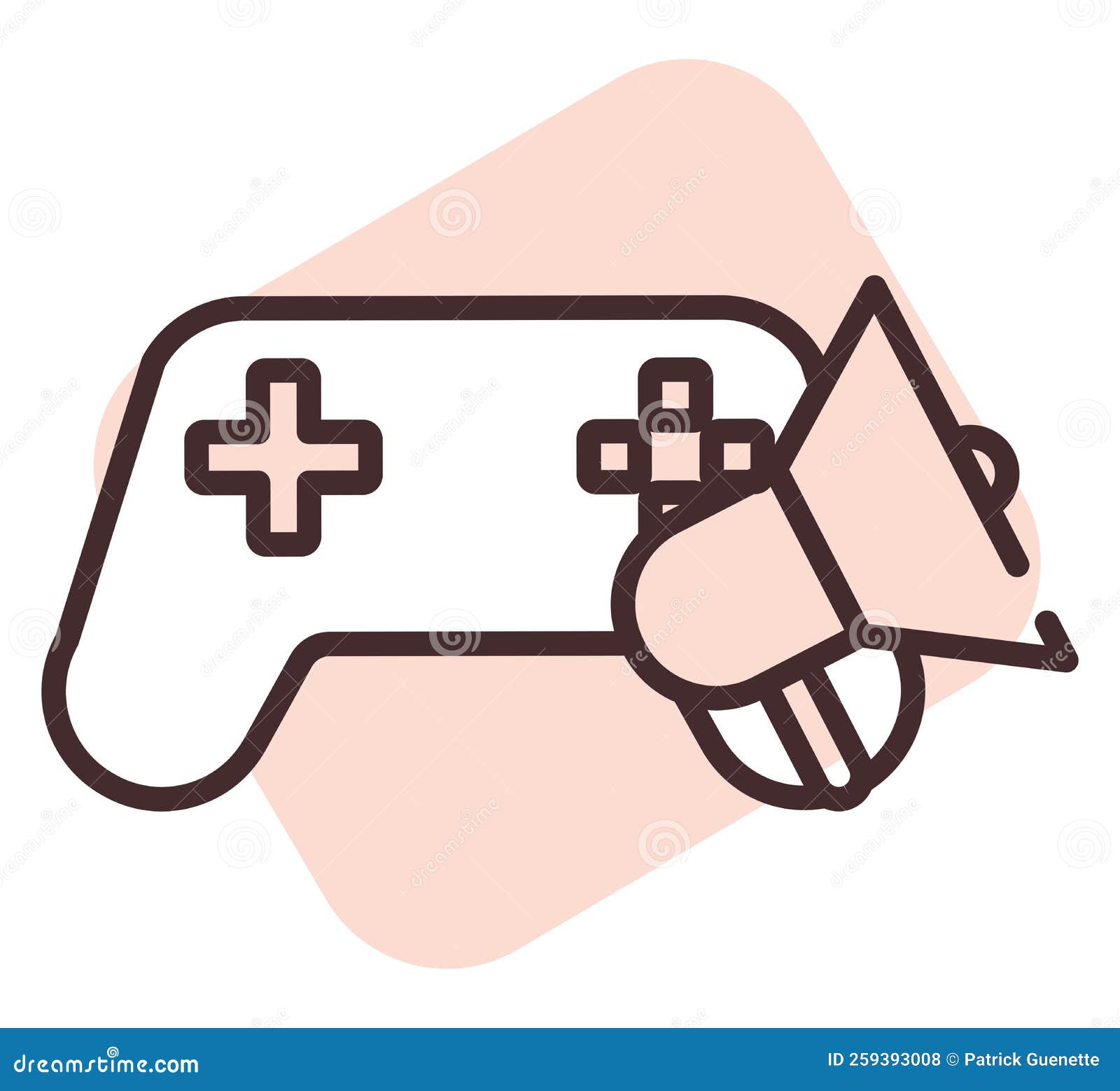 Marketing game, icon stock vector. Illustration of concept - 259393008