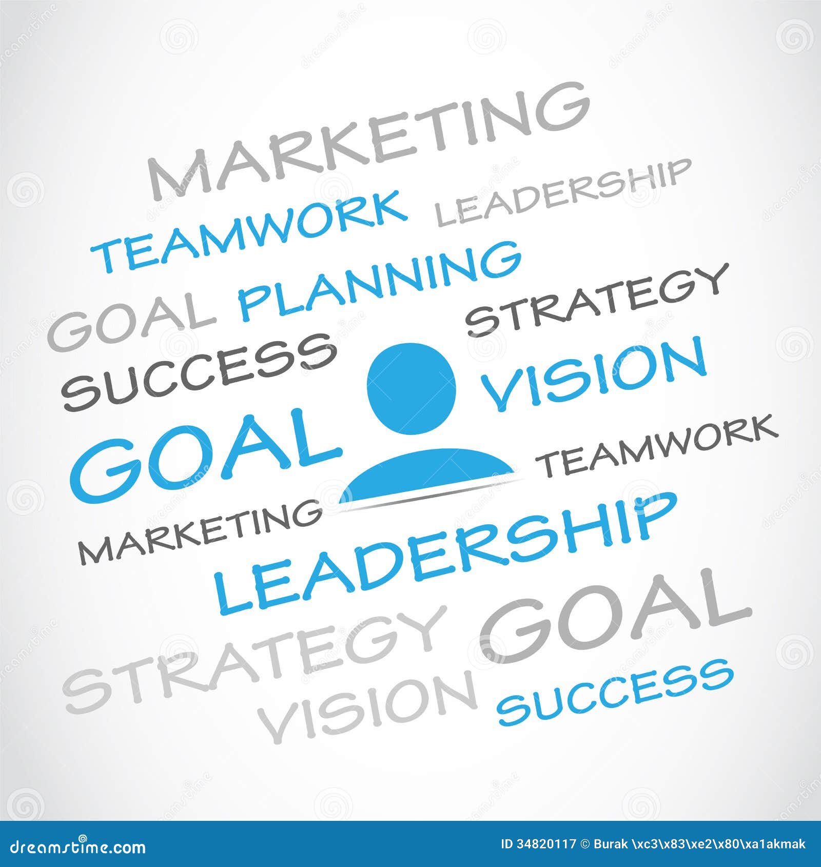 Marketing, Goal, Planning, Teamwork Stock Vector - Illustration of ...