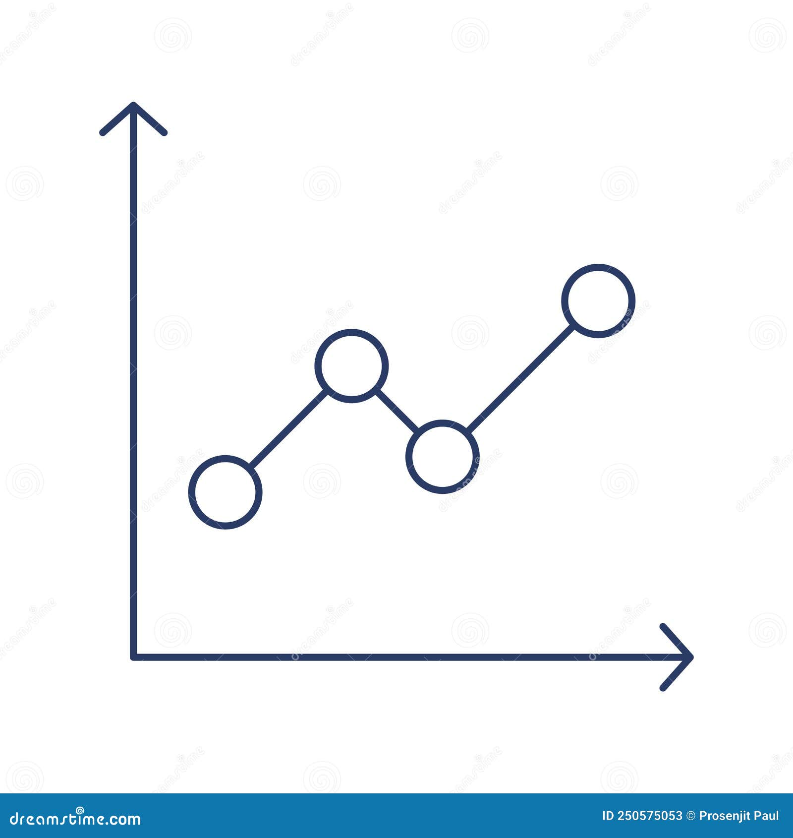 Marketing Growth Progress Chart Icon Stock Vector - Illustration of ...