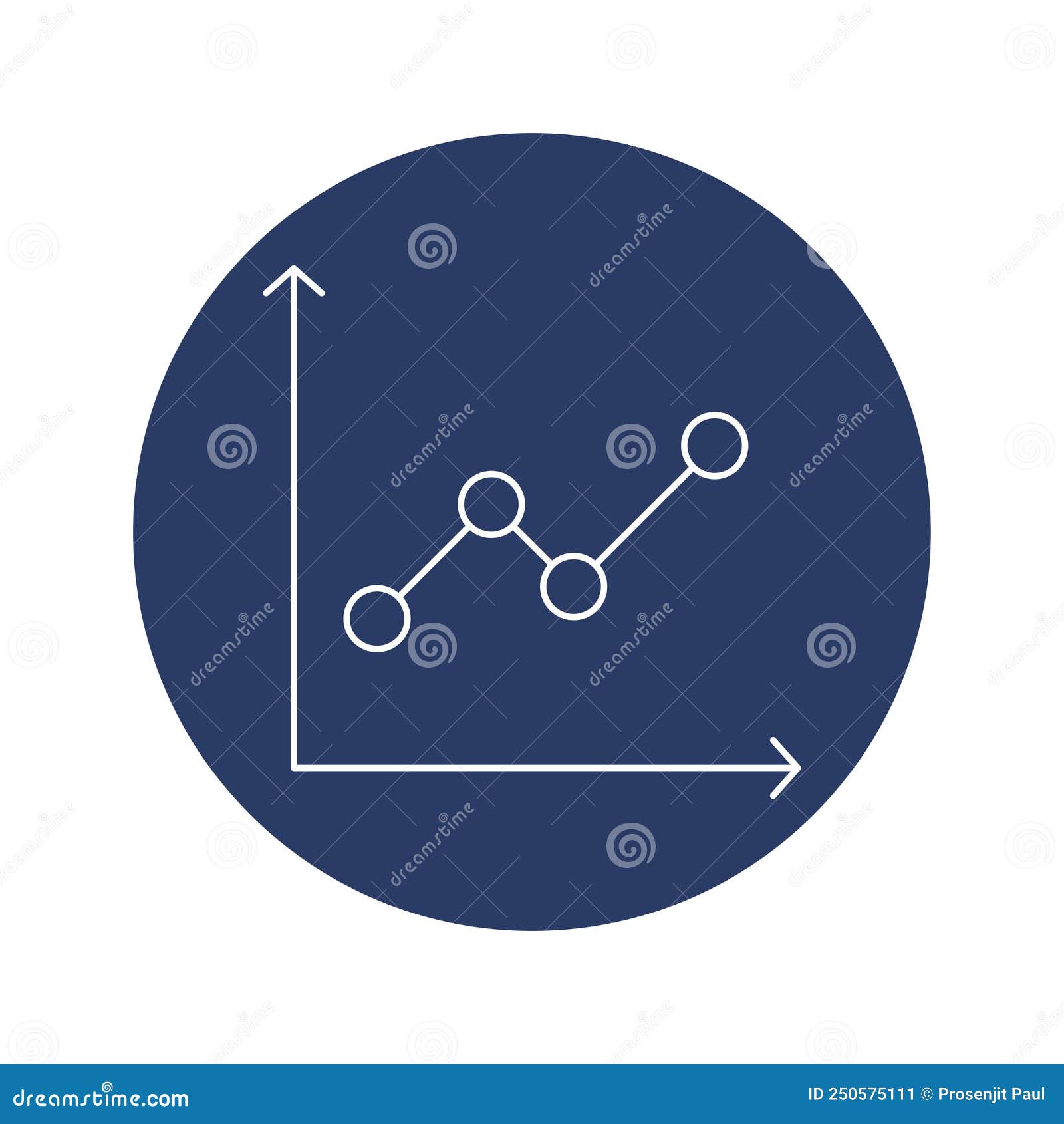 Marketing Growth Progress Chart Icon Stock Vector - Illustration of ...