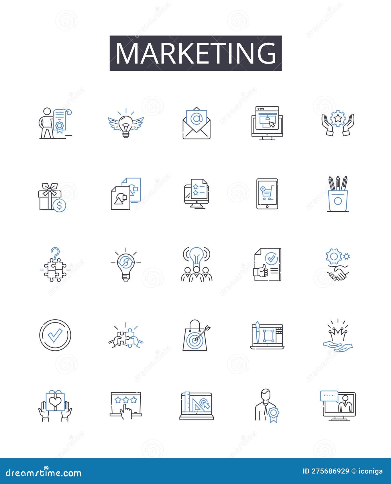 Assorting Line Icons Collection Sorting Organizing Classifying Grouping Arranging
