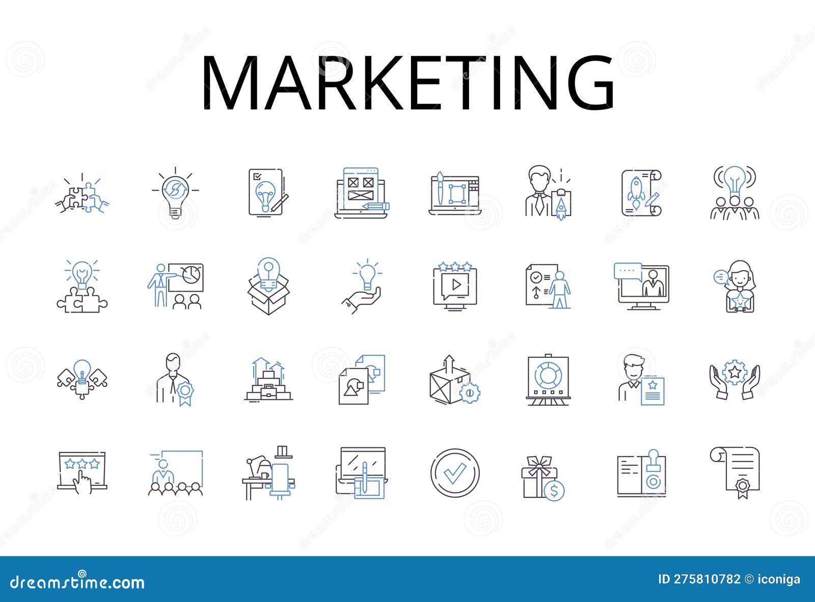 Assorting Line Icons Collection Sorting Organizing Classifying Grouping Arranging