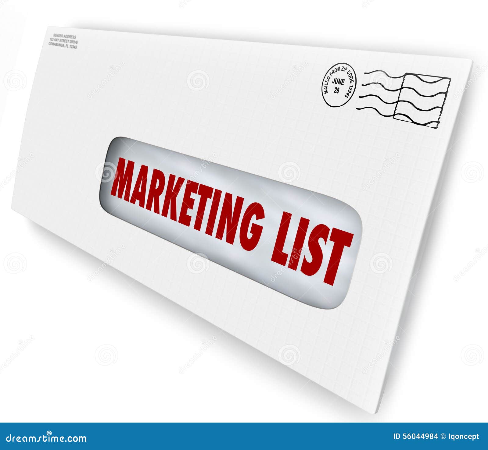 Marketing List Envelope Customer Database Mailing Message Stock ...